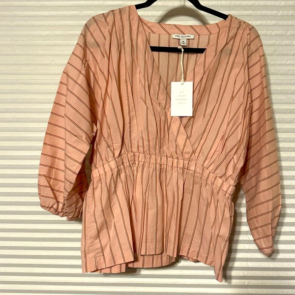 Free Assembly | Tops | Nwt Faux Wrap Blouse Medium | Poshmark